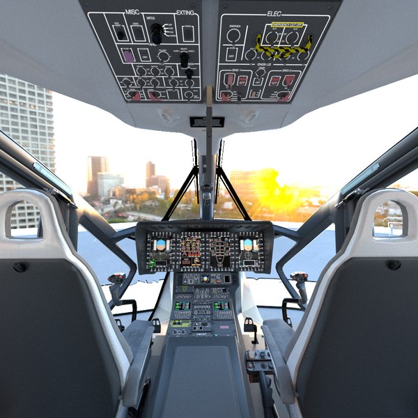 3D realistic airbus h160 interior - TurboSquid 1517979