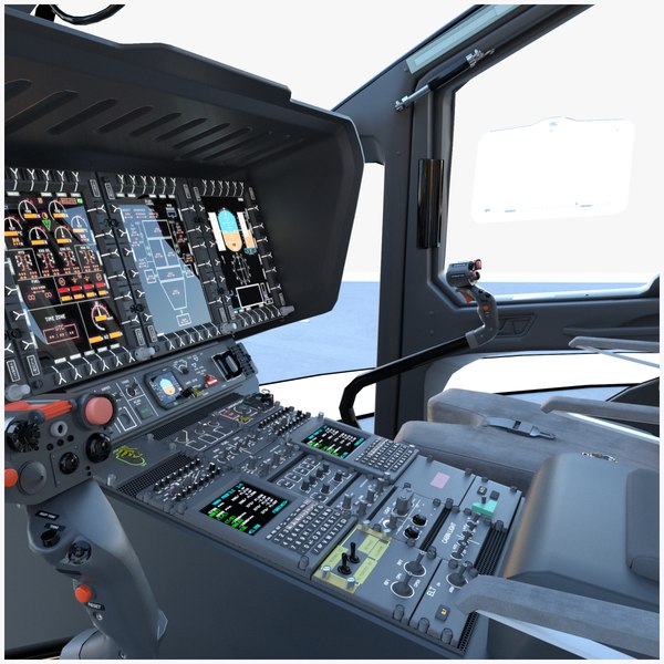 modèle 3D de Extérieur intérieur très détaillé de l'Airbus H160 ...