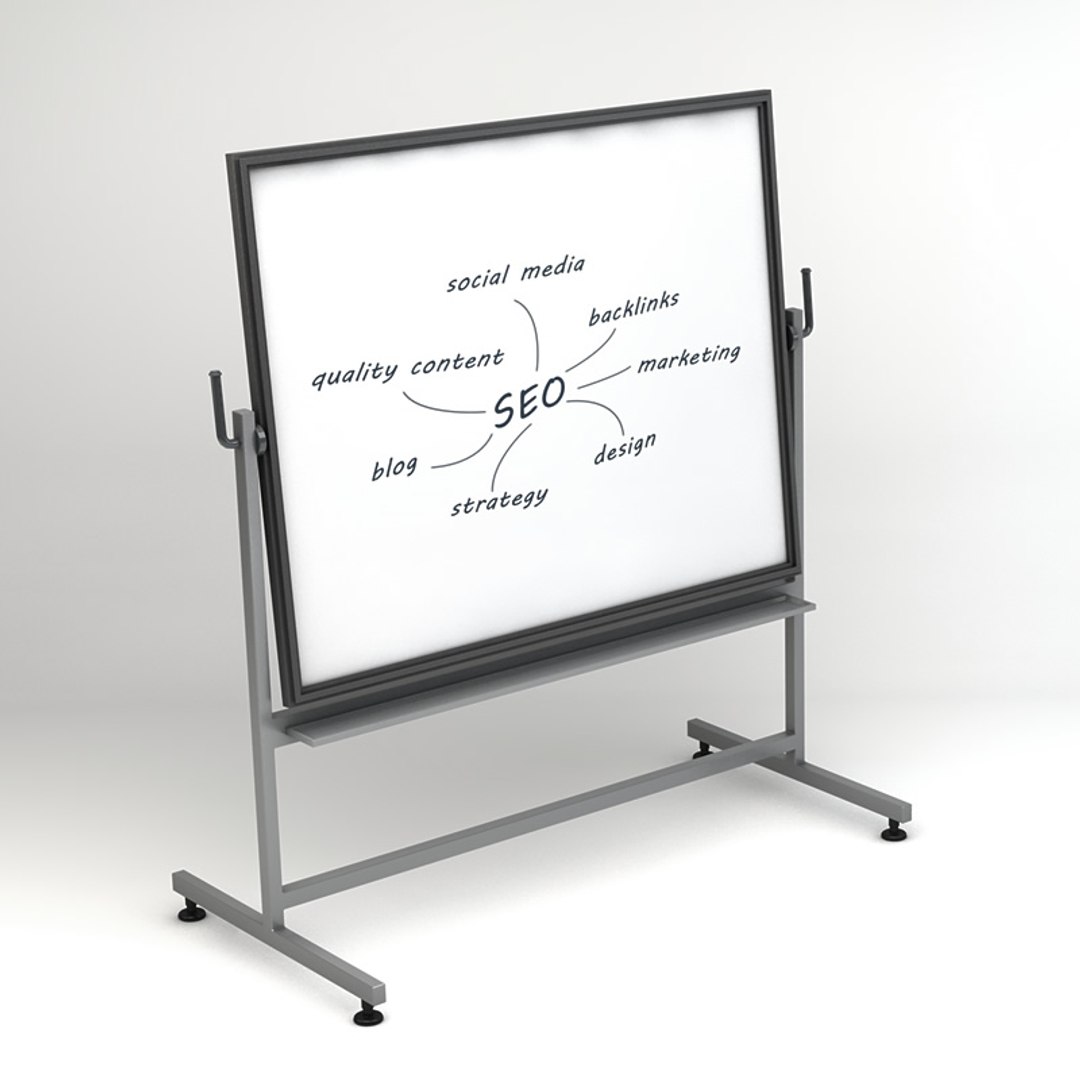 Whiteboard Seo 3d Model