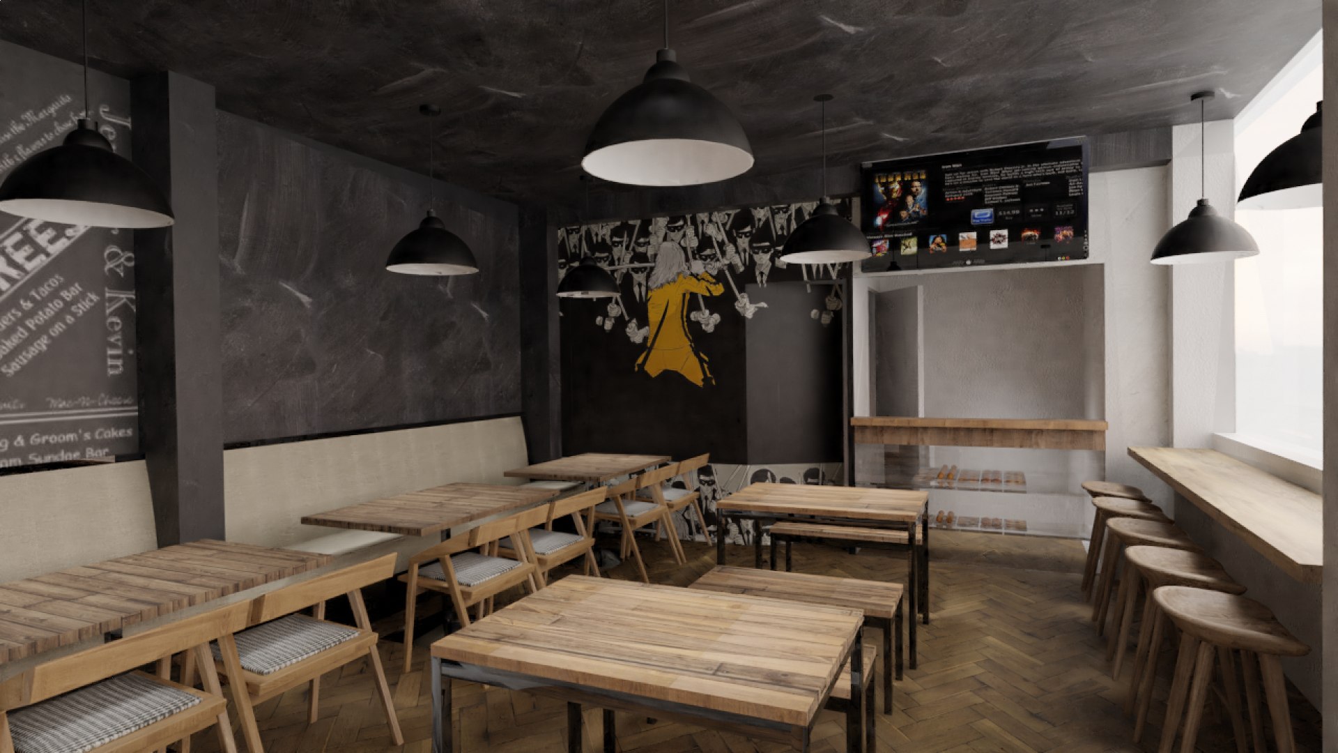 3D CAFE Model - TurboSquid 1755729