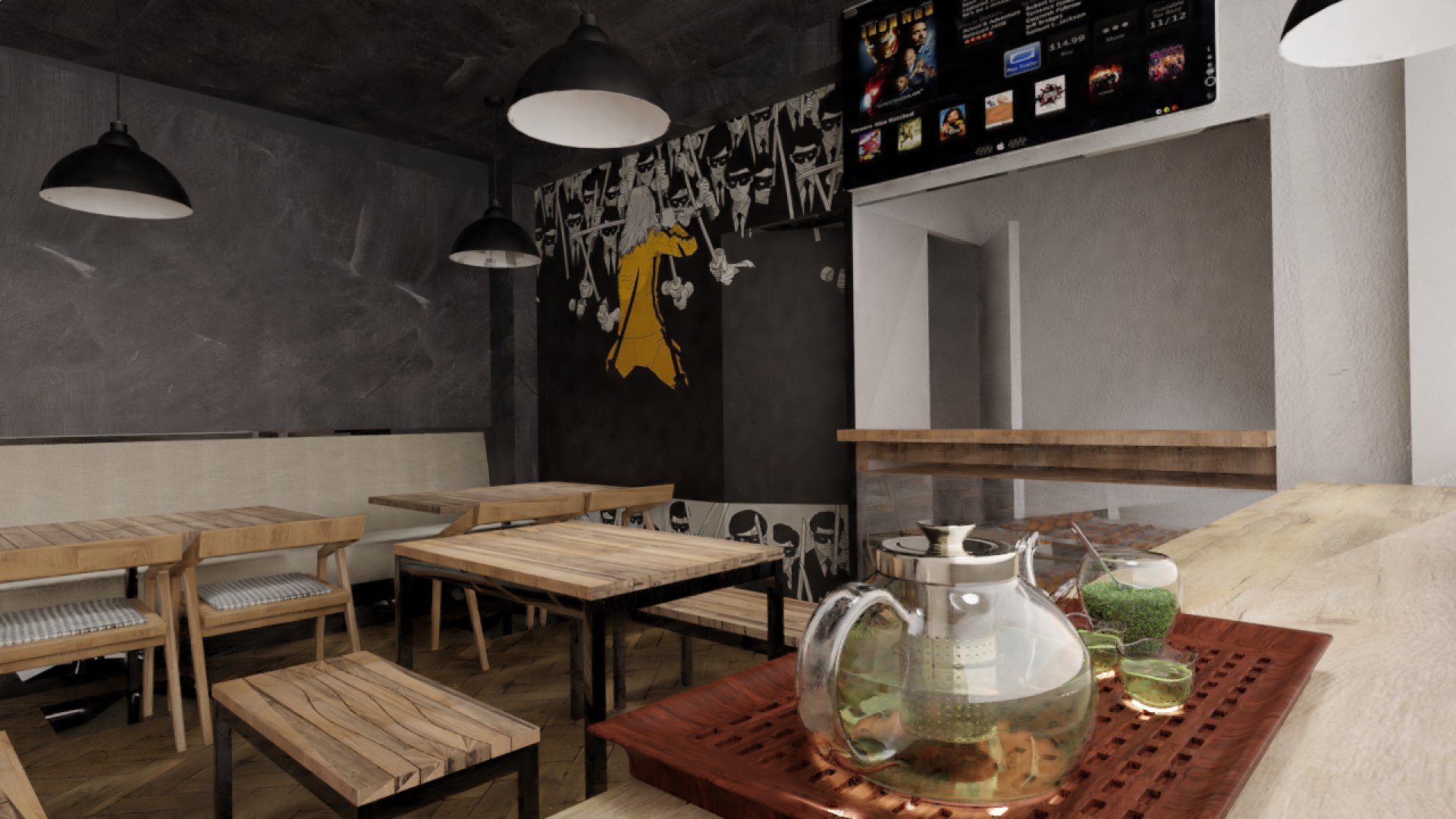 3D CAFE Model - TurboSquid 1755729