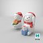 Snowman figures 2 3D model - TurboSquid 1514244