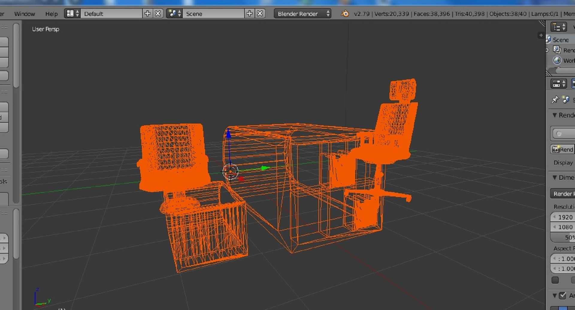 3D office group furniture chair table - TurboSquid 2059944