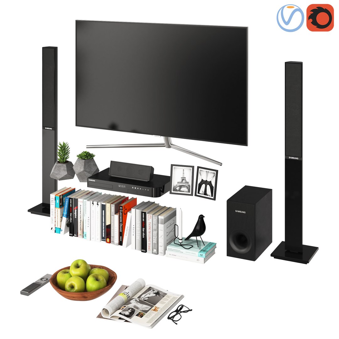 Samsung Tv Modern Living 3D Model - TurboSquid 1265114