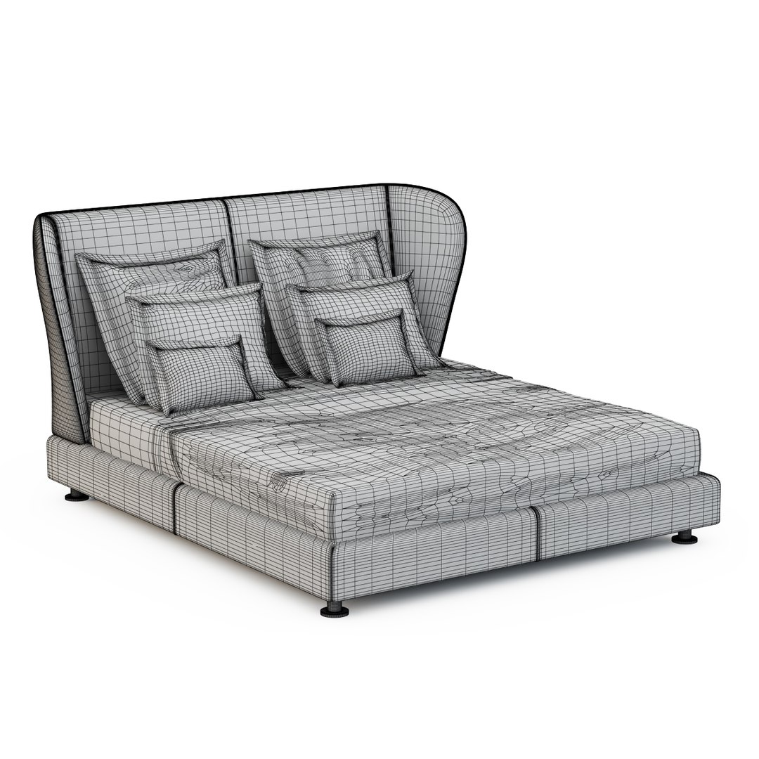 3ds Max Bed Giorgetti Rea