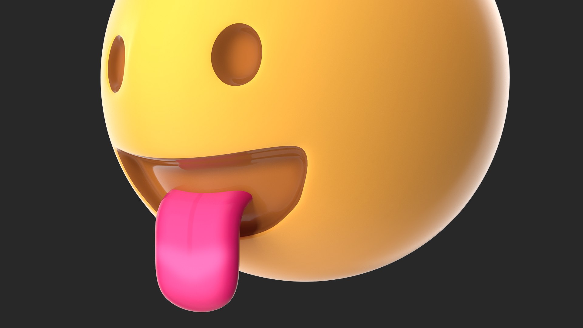 3d Face Stuck Out Tongue Emoji Turbosquid 1530395