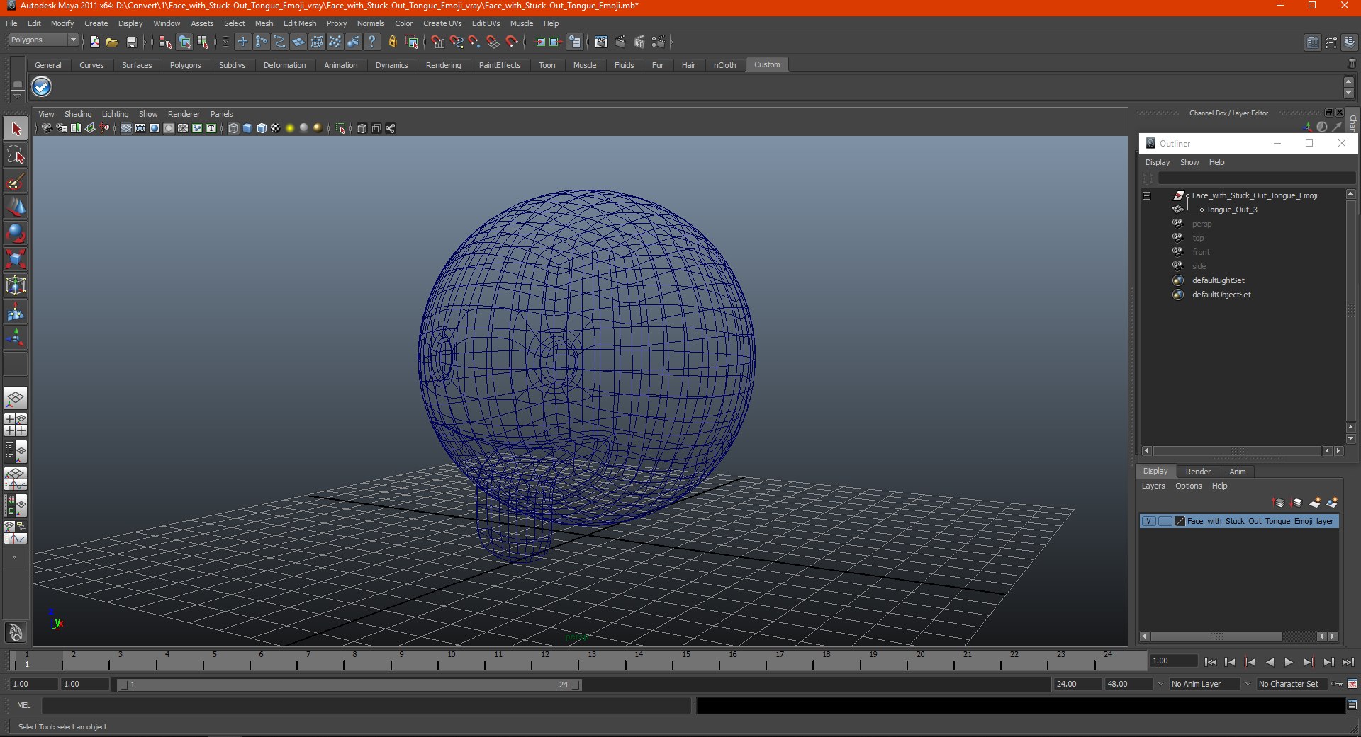 3d Face Stuck Out Tongue Emoji Turbosquid 1530395