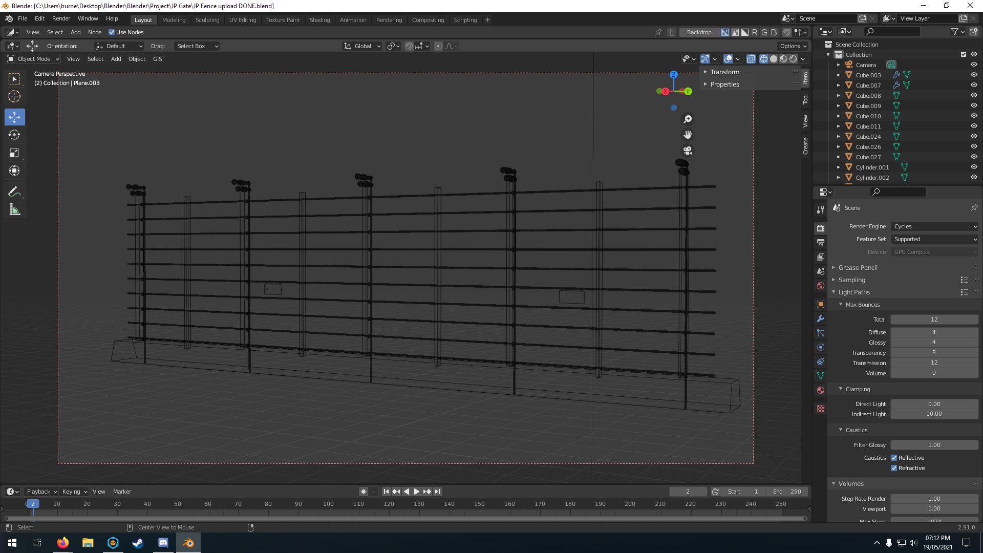 Jurassic Park Tyrannosaurs Rex Fence 3D Model - TurboSquid 1735106