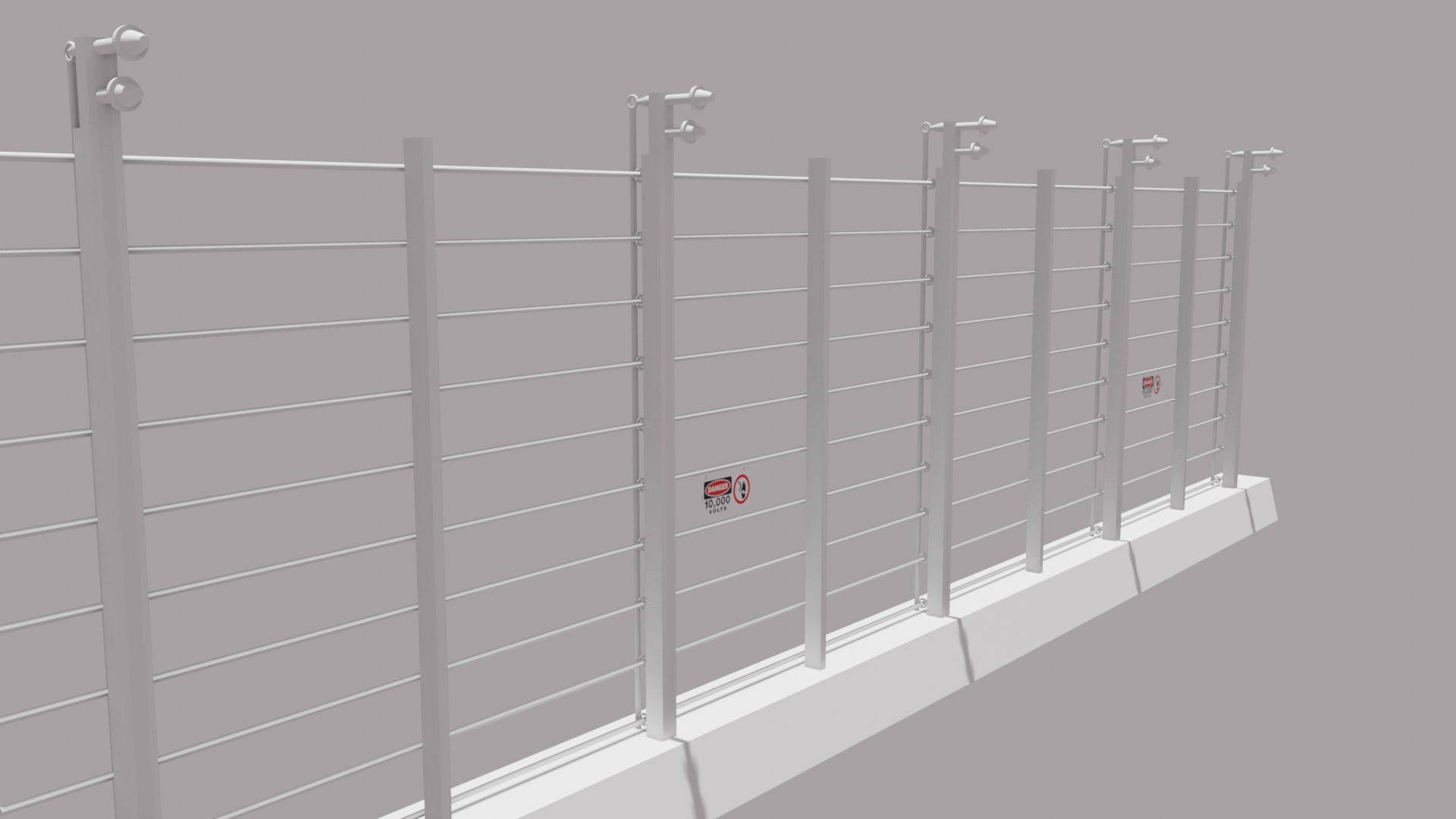 Jurassic Park Tyrannosaurs Rex Fence 3D Model - TurboSquid 1735106