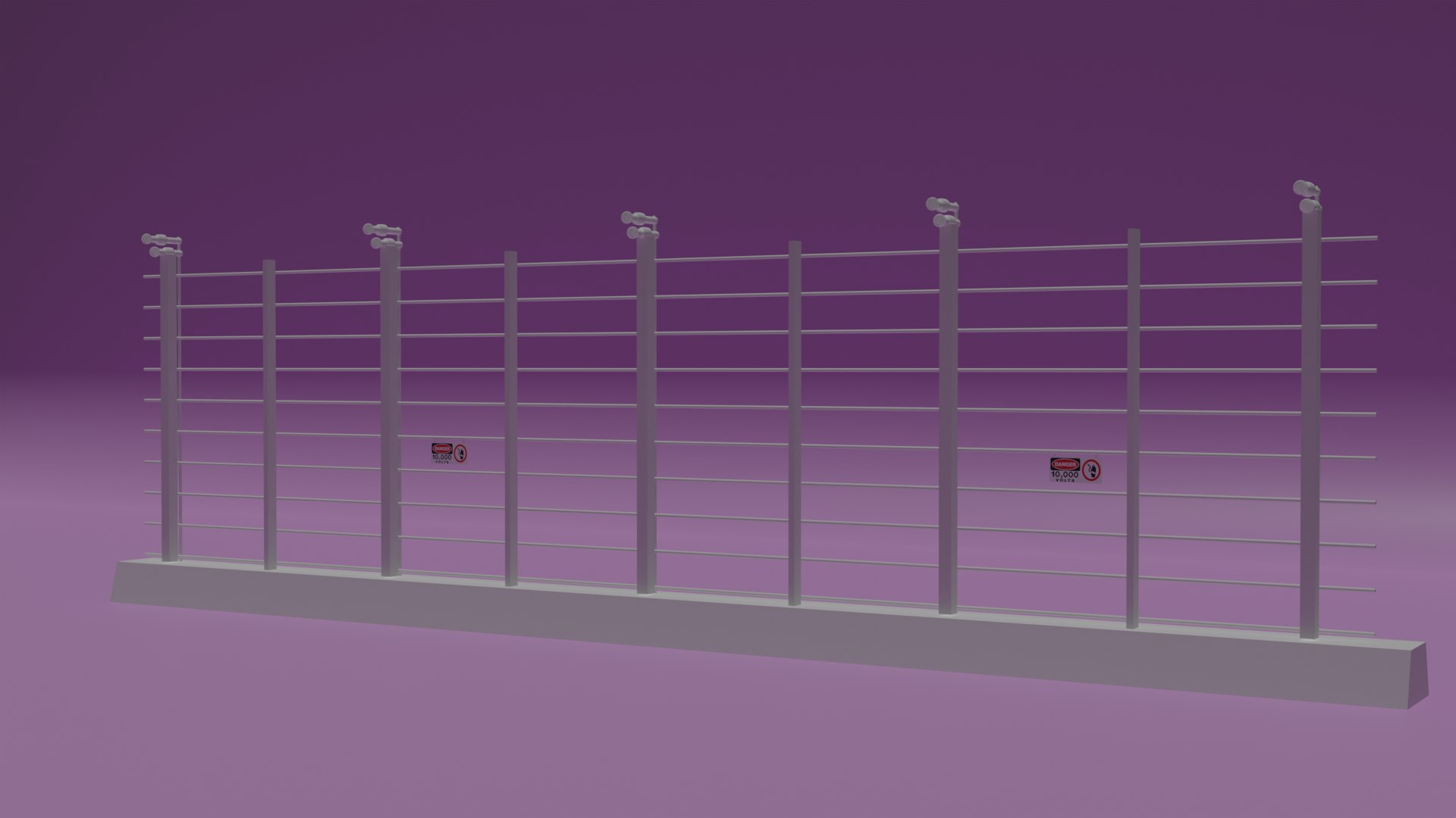 Jurassic Park Tyrannosaurs Rex Fence 3D Model - TurboSquid 1735106