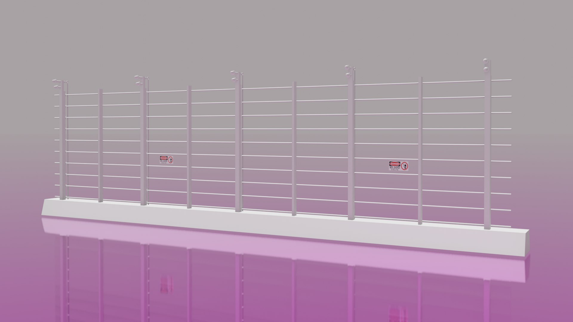 Jurassic Park Tyrannosaurs Rex Fence 3D Model - TurboSquid 1735106