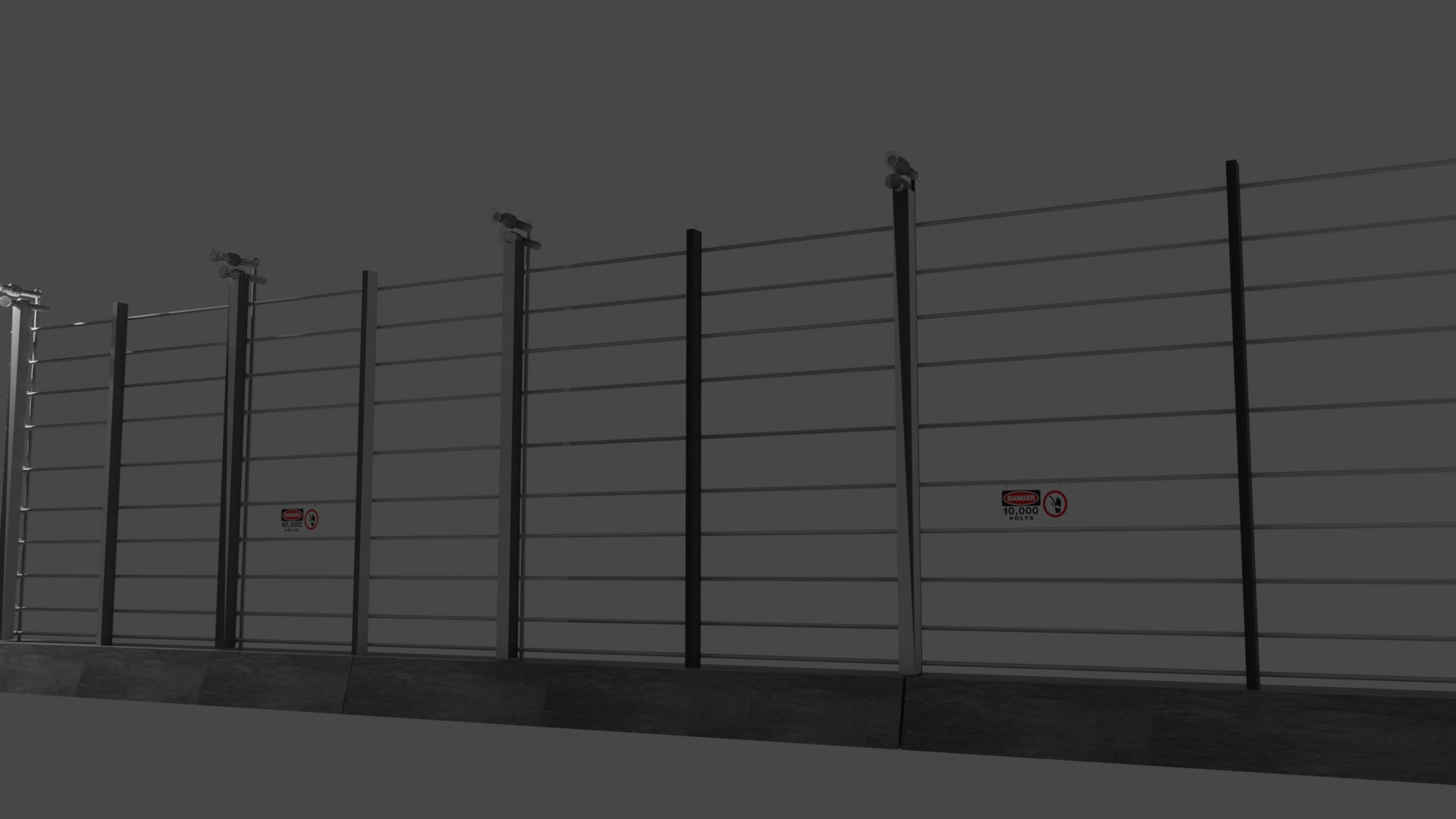 Jurassic Park Tyrannosaurs Rex Fence 3D Model - TurboSquid 1735106