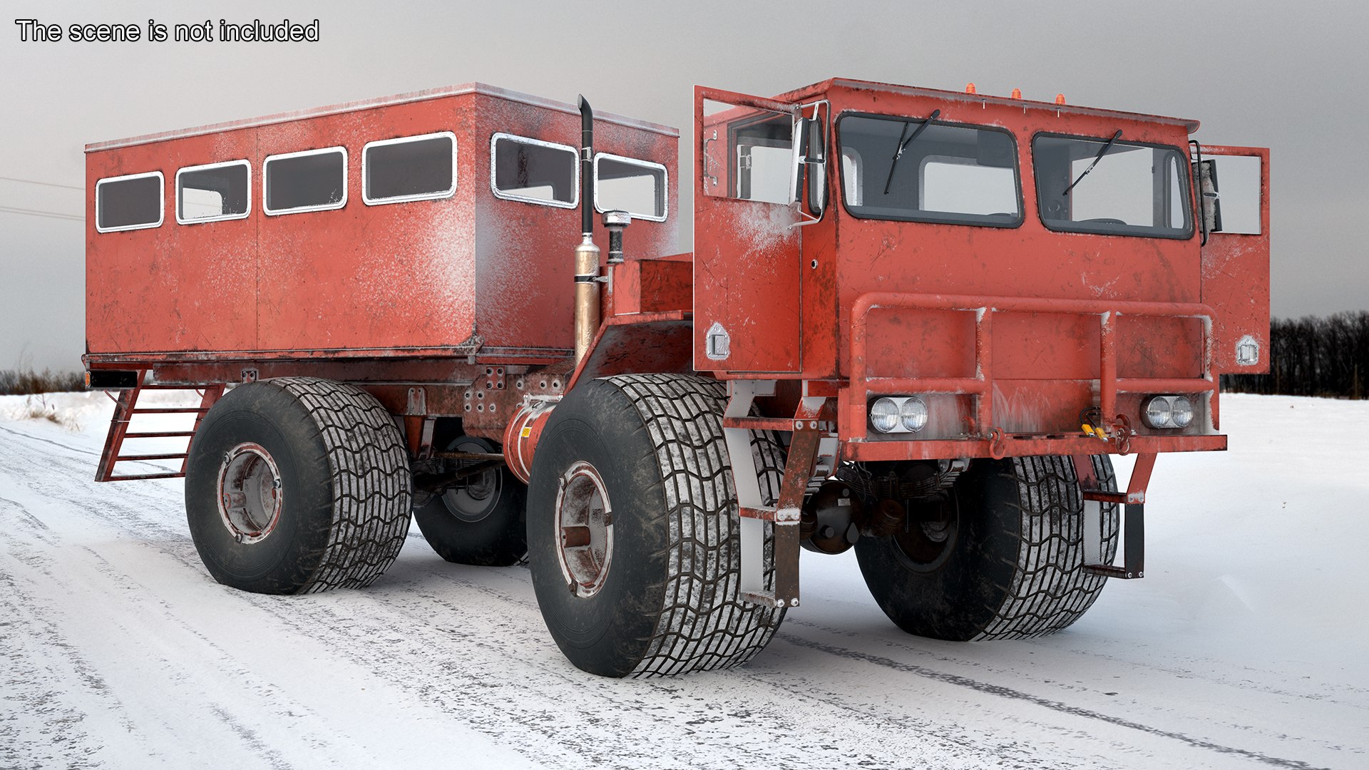 3D Antarctica Snow Vehicle Rigged - TurboSquid 2328277