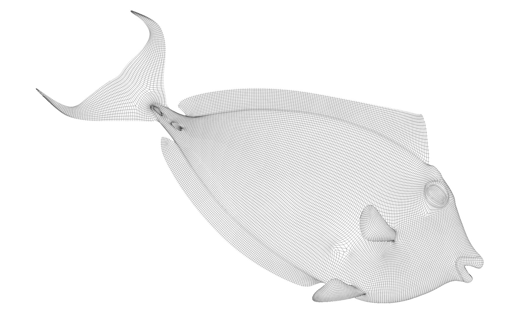 Orangespine Unicornfish 3D - TurboSquid 2048731