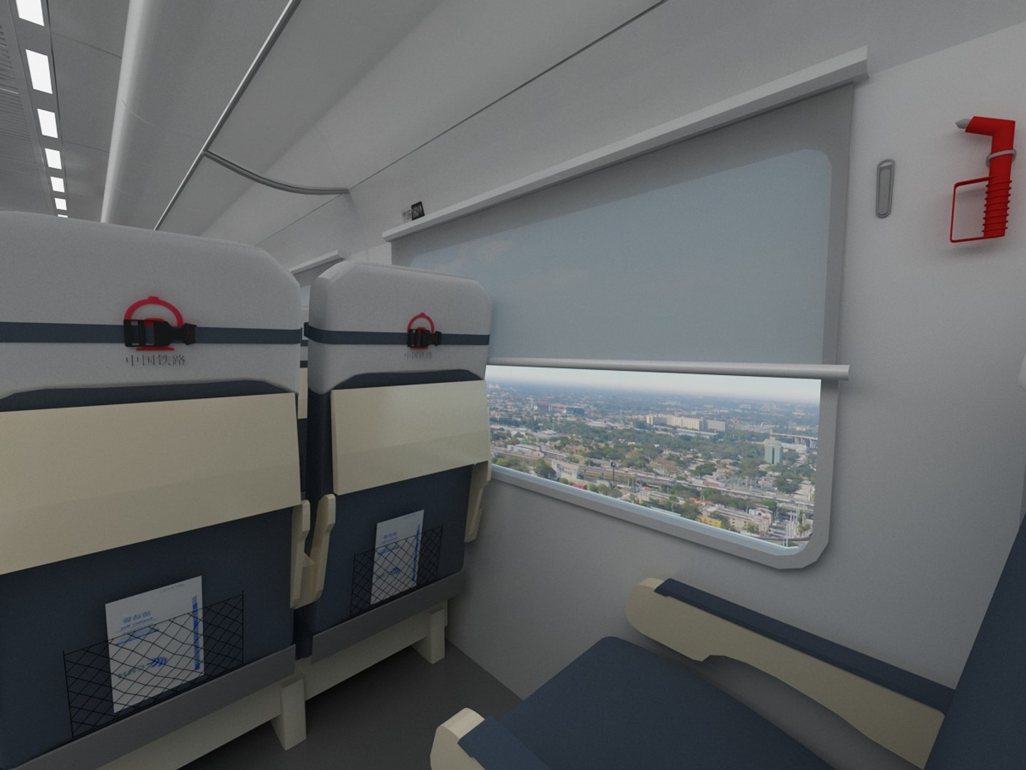 3D High Speed Railway Carriages Interior Model - TurboSquid 2113439