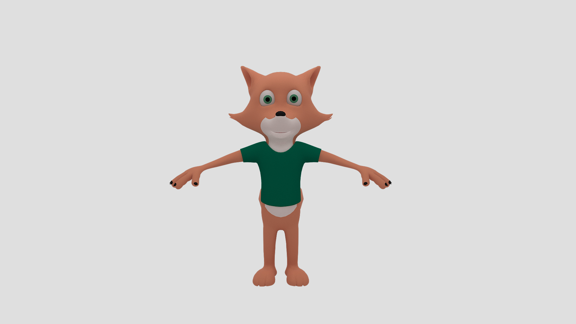 3D Cartoon Fox Model - TurboSquid 1251599