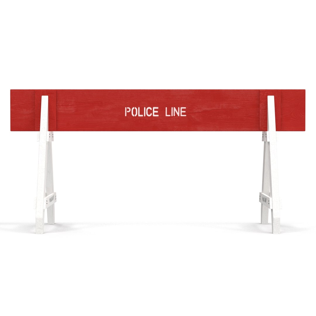 Max Police Road Wooden Barrier