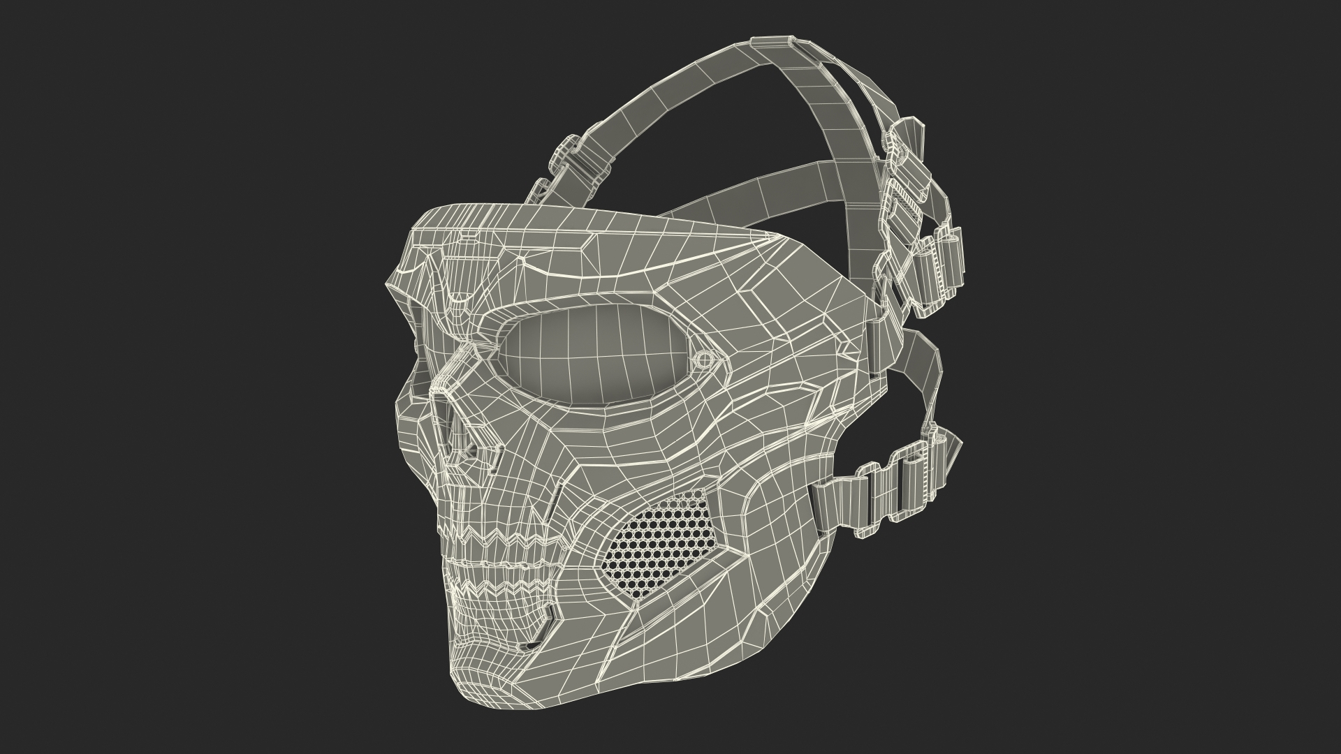 modelo 3d Skull Mask Tactical Black - TurboSquid 2108541