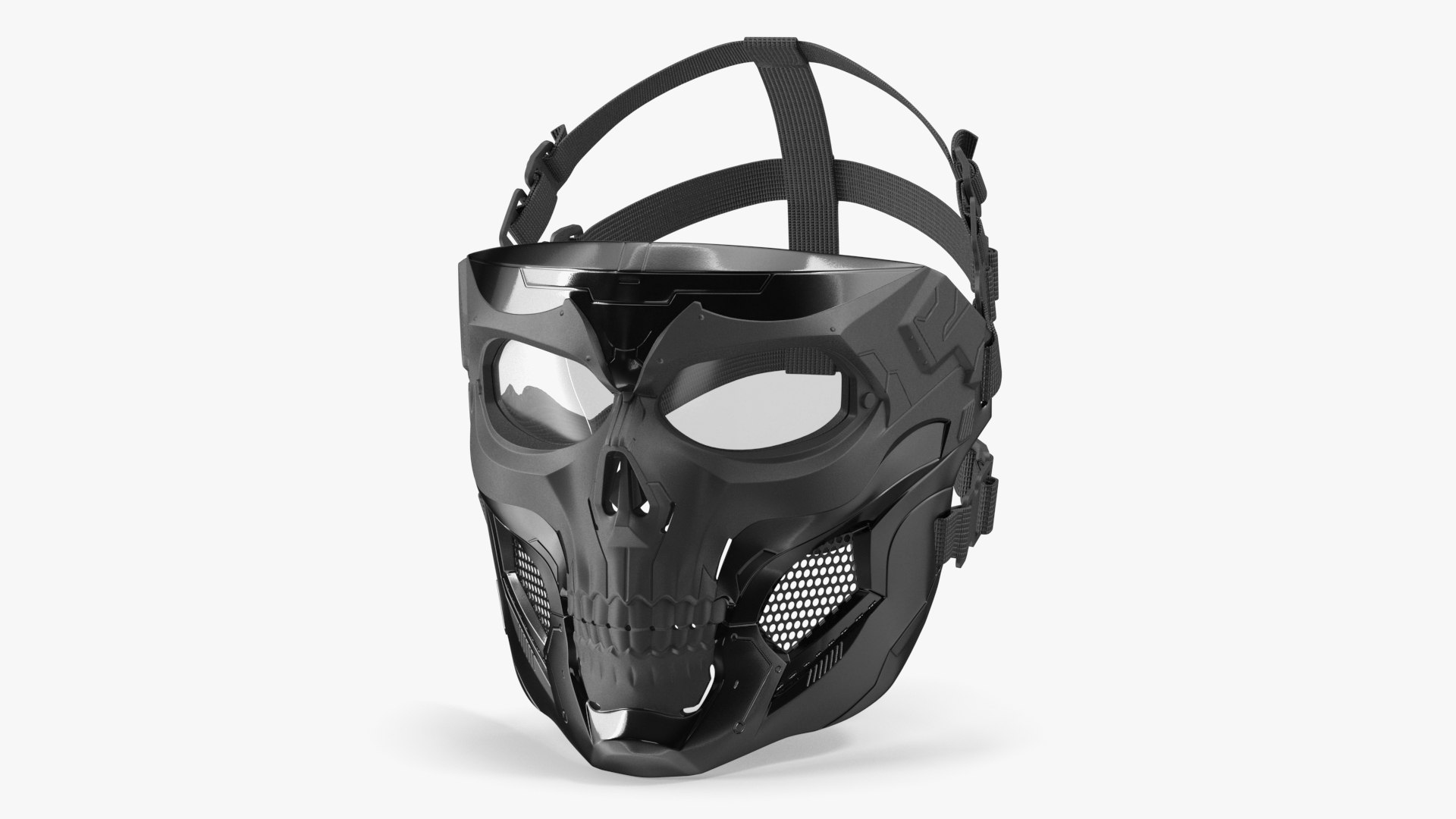 Skull Mask Tactical Black 3D model - TurboSquid 2108541