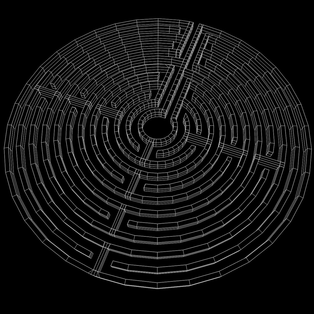 3d Maze Labyrinth Geometry Model