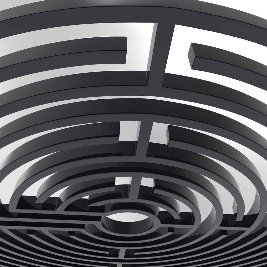 3d Maze Labyrinth Geometry Model
