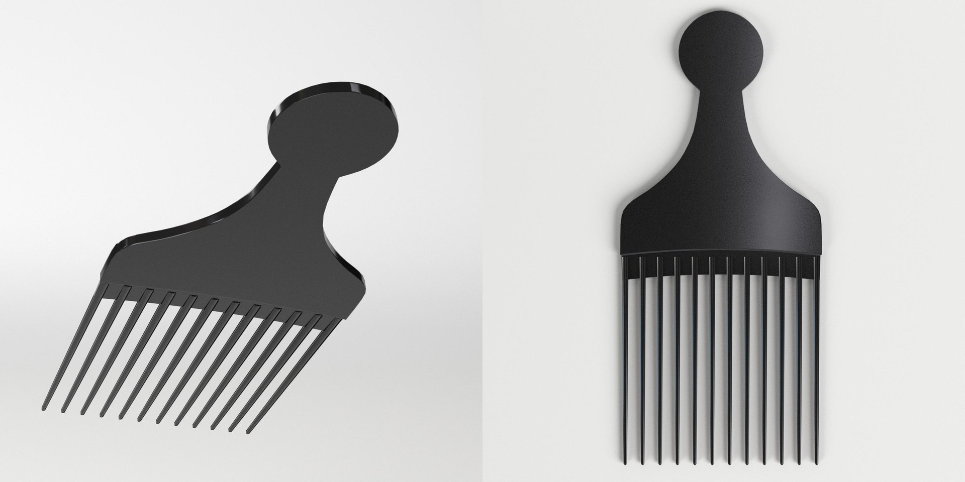 3D model hair pick comb - TurboSquid 1404116