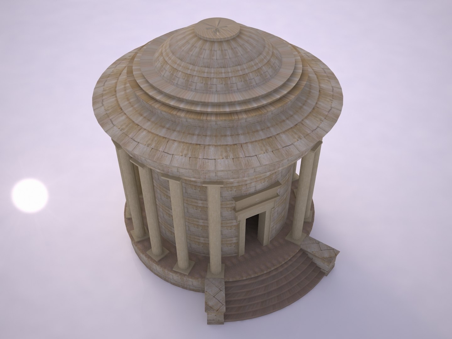 3d Roman Building Model