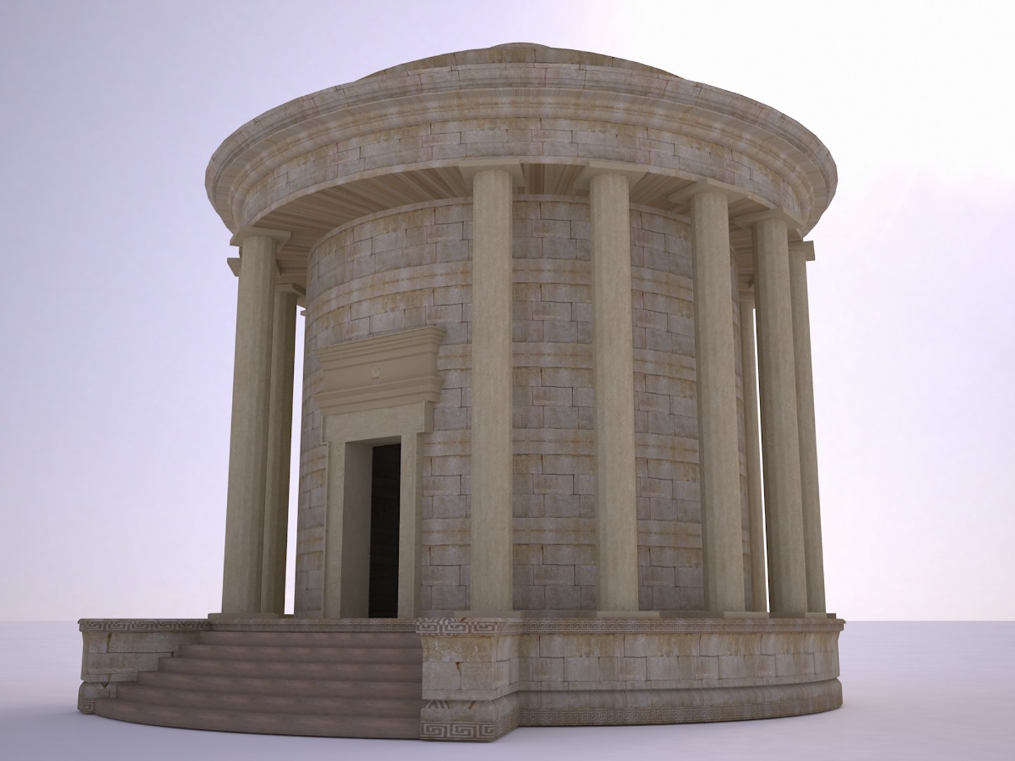 3d Roman Building Model