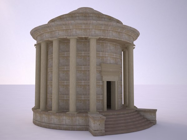 3d roman building model