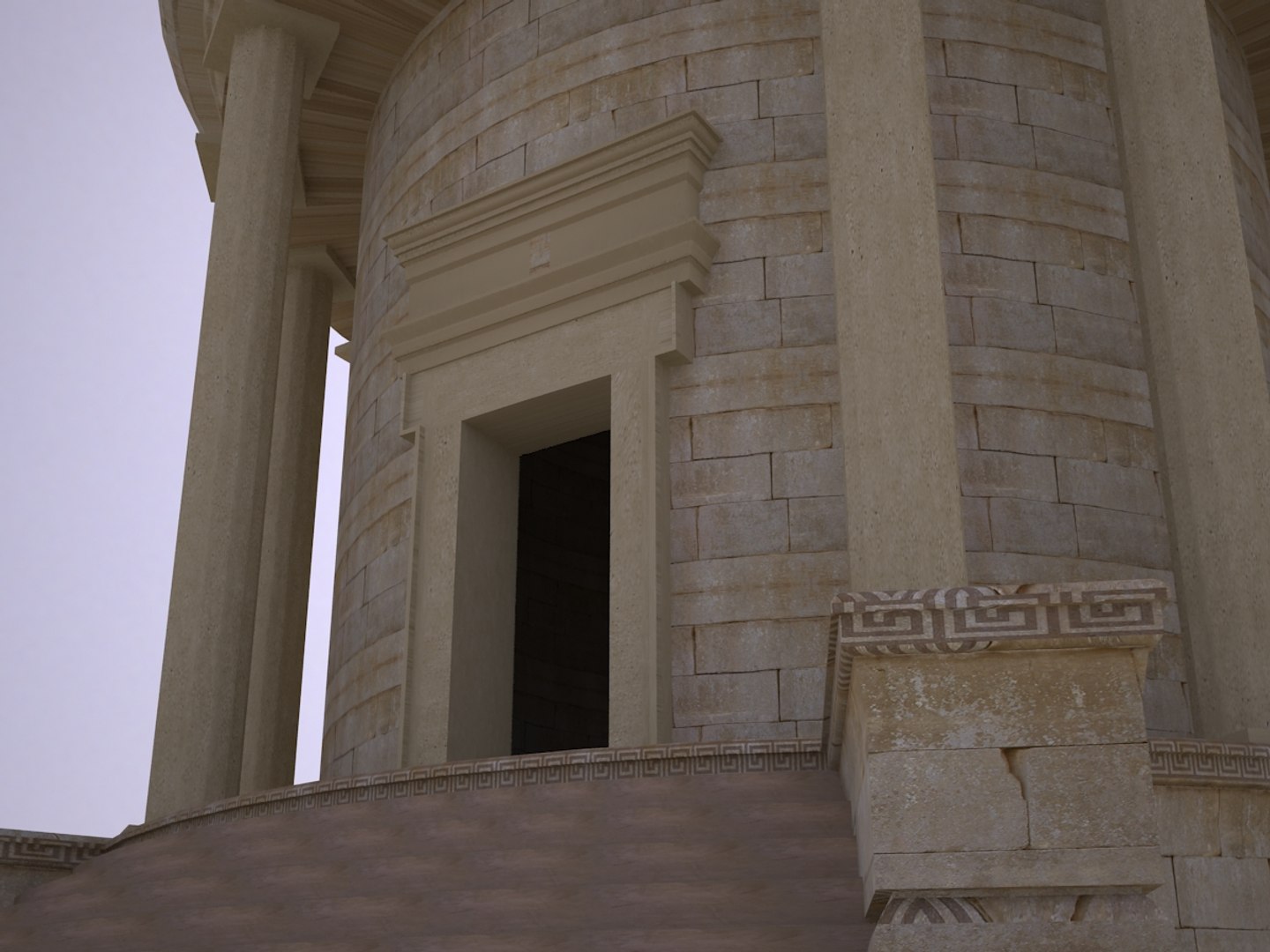 3d Roman Building Model