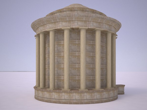 3d roman building model