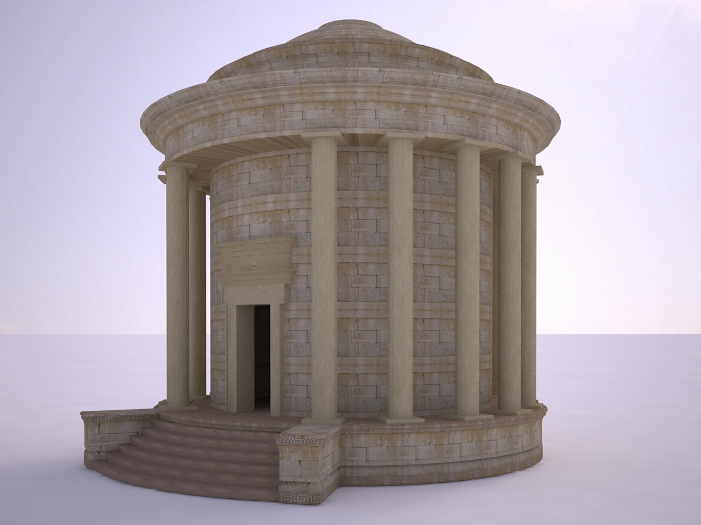 3d Roman Building Model