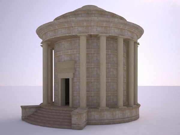 3d roman building model