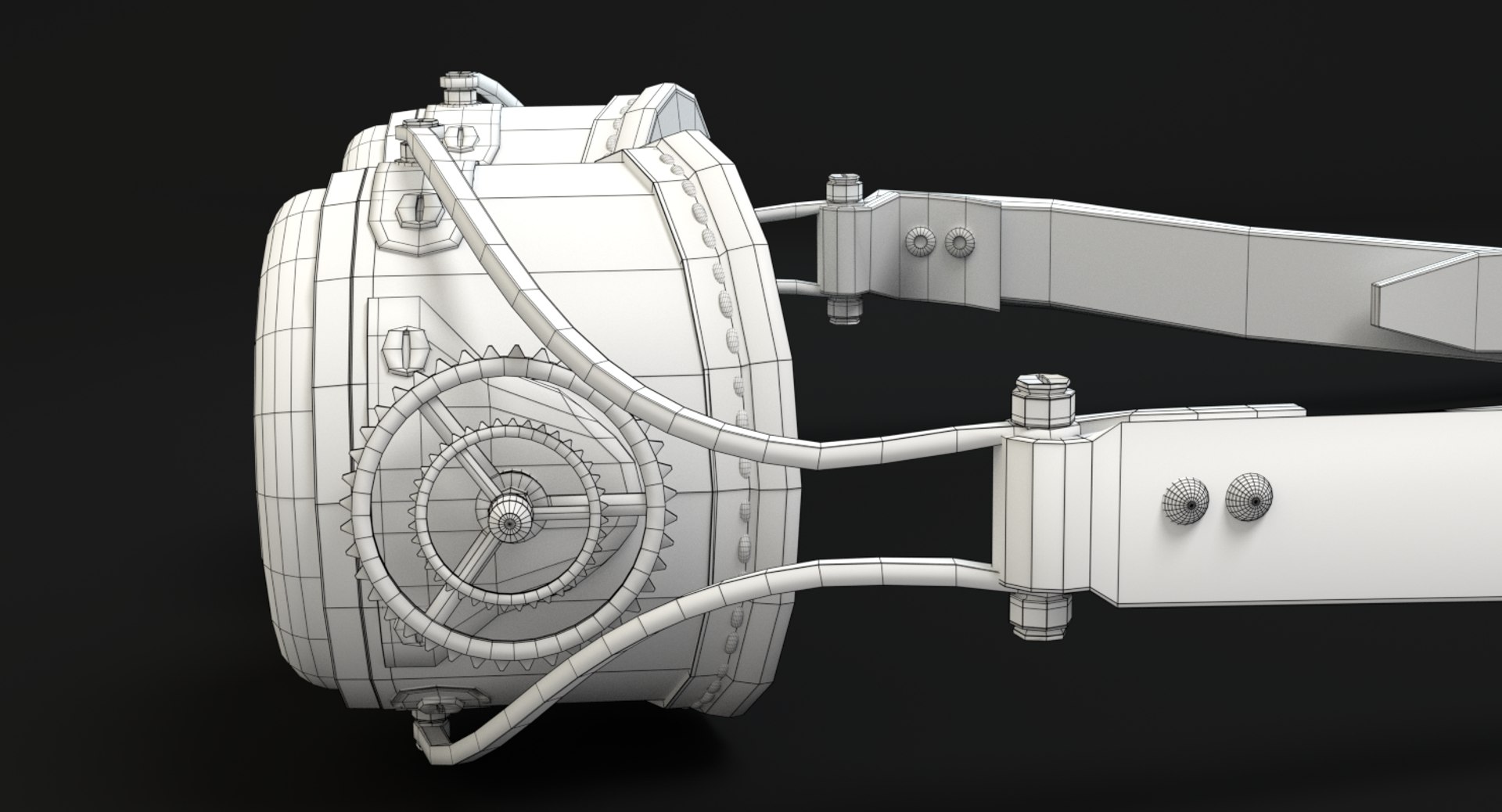 3d Model Of Steampunk Goggles