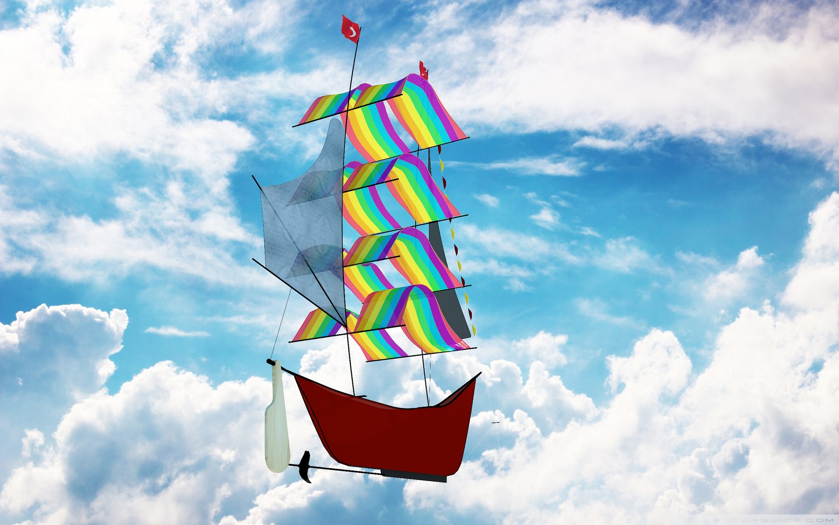 ship kite 3d 3ds