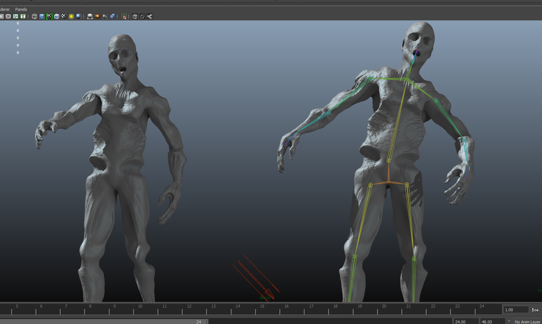 Rigged Zombie Mutation 3D Model - TurboSquid 1434793