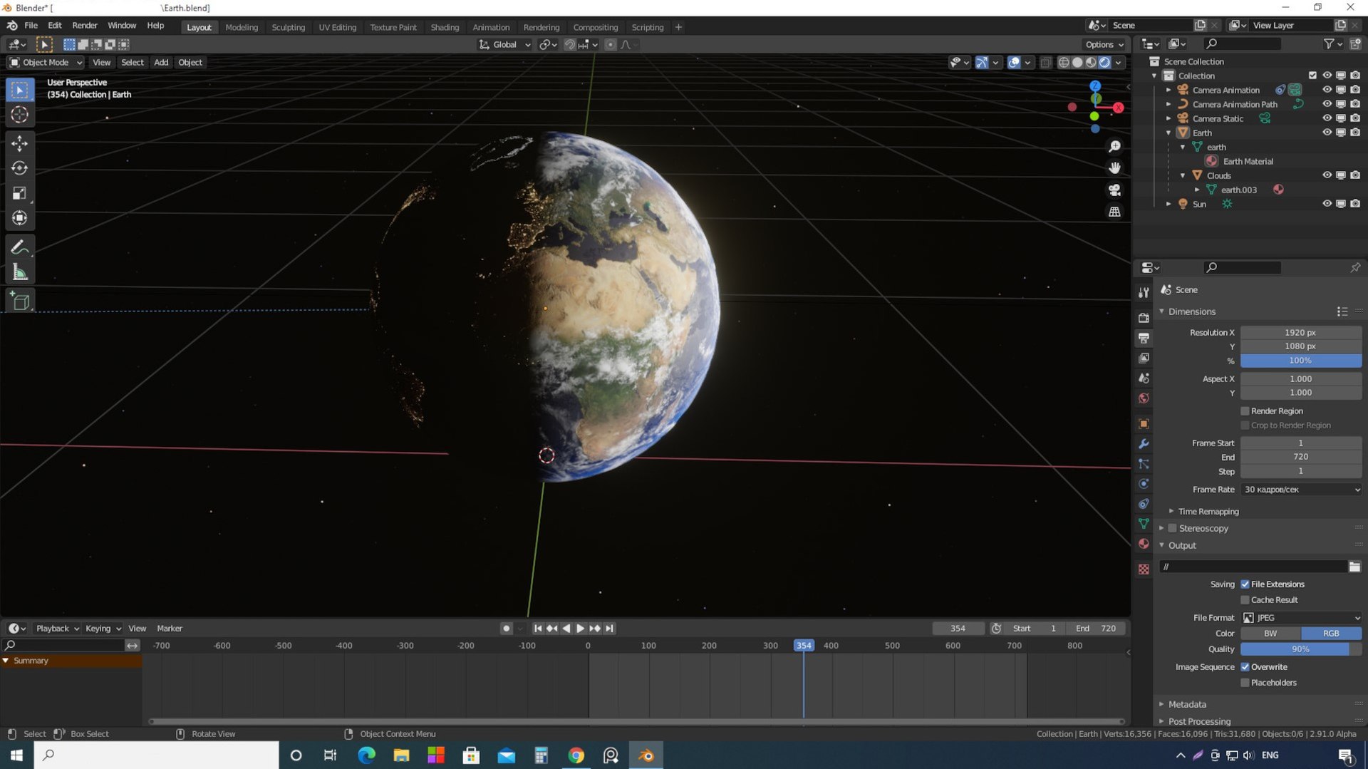 Planet Earth Dynamic Day 3D - TurboSquid 1695705