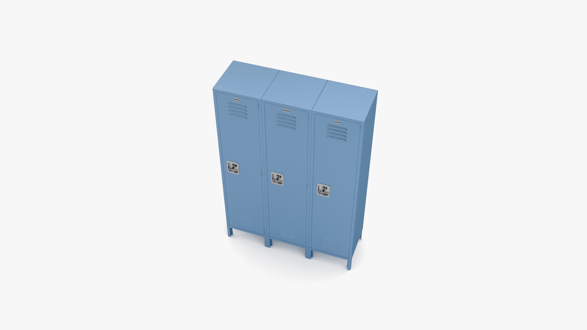 Steel Lockers 3D Model - TurboSquid 2184826