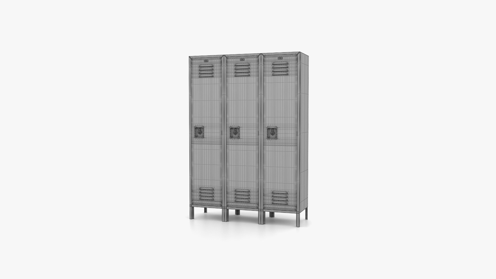 Steel Lockers 3D Model - TurboSquid 2184826