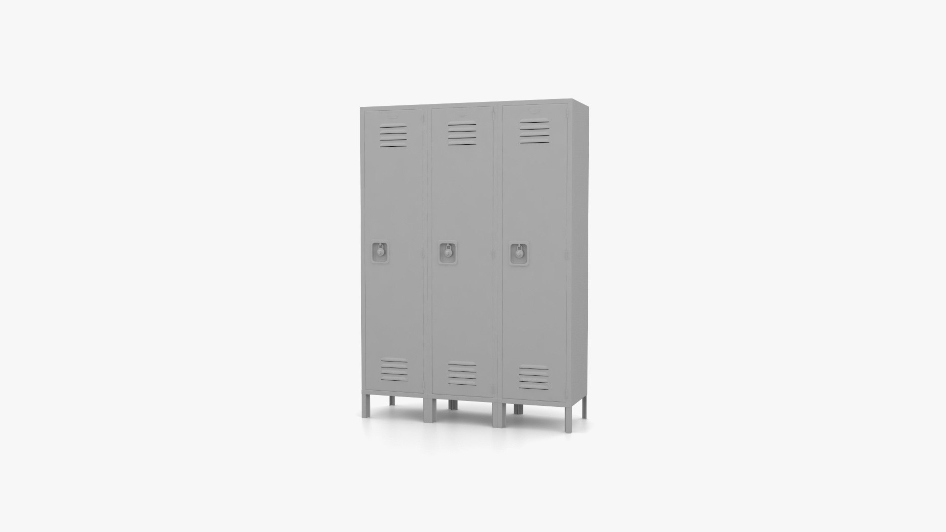 Steel Lockers 3D Model - TurboSquid 2184826