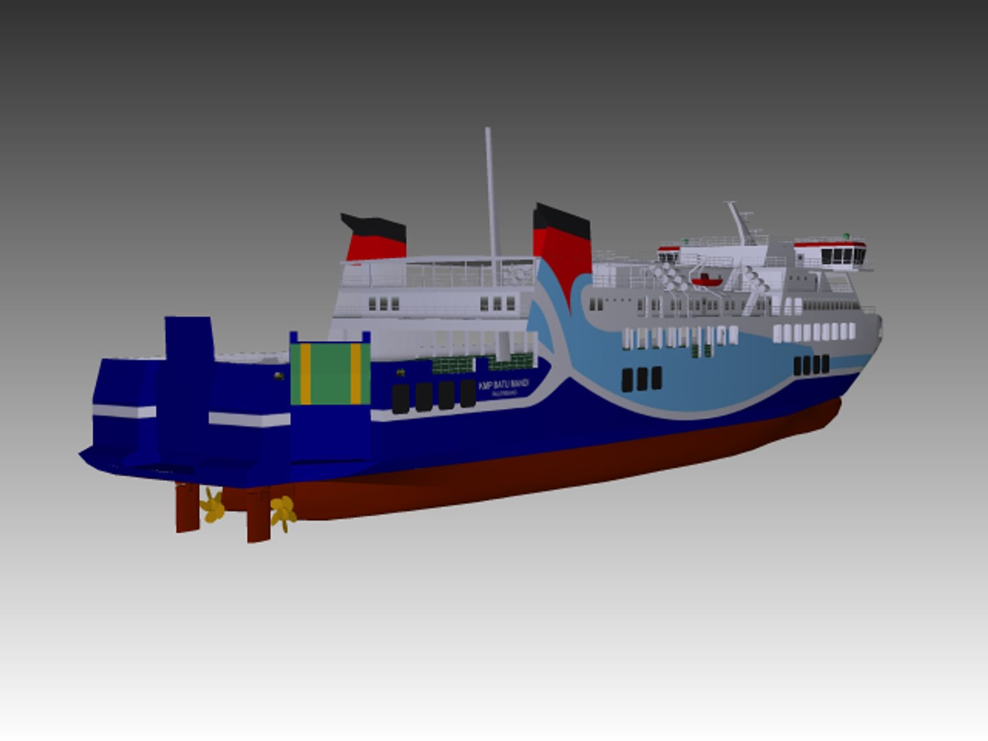 Ro-ro Ferry 3D Model - TurboSquid 1326169
