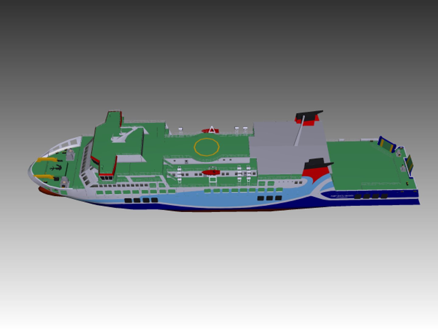 Ro-ro Ferry 3D Model - TurboSquid 1326169