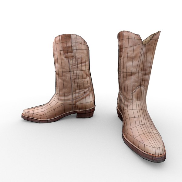 3d boots model