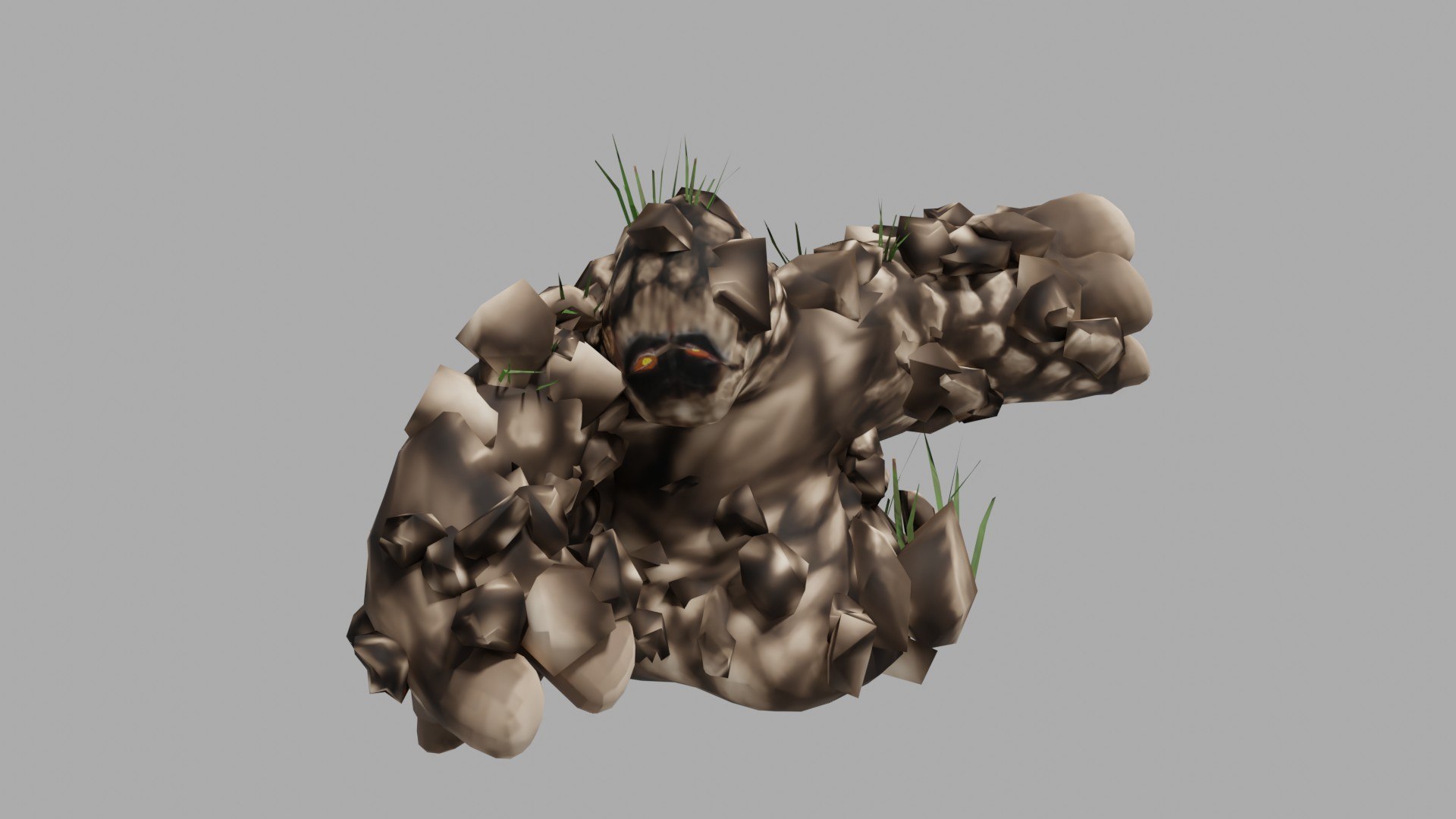 3D Model Low Poly Monster Cave Animated - TurboSquid 1958546