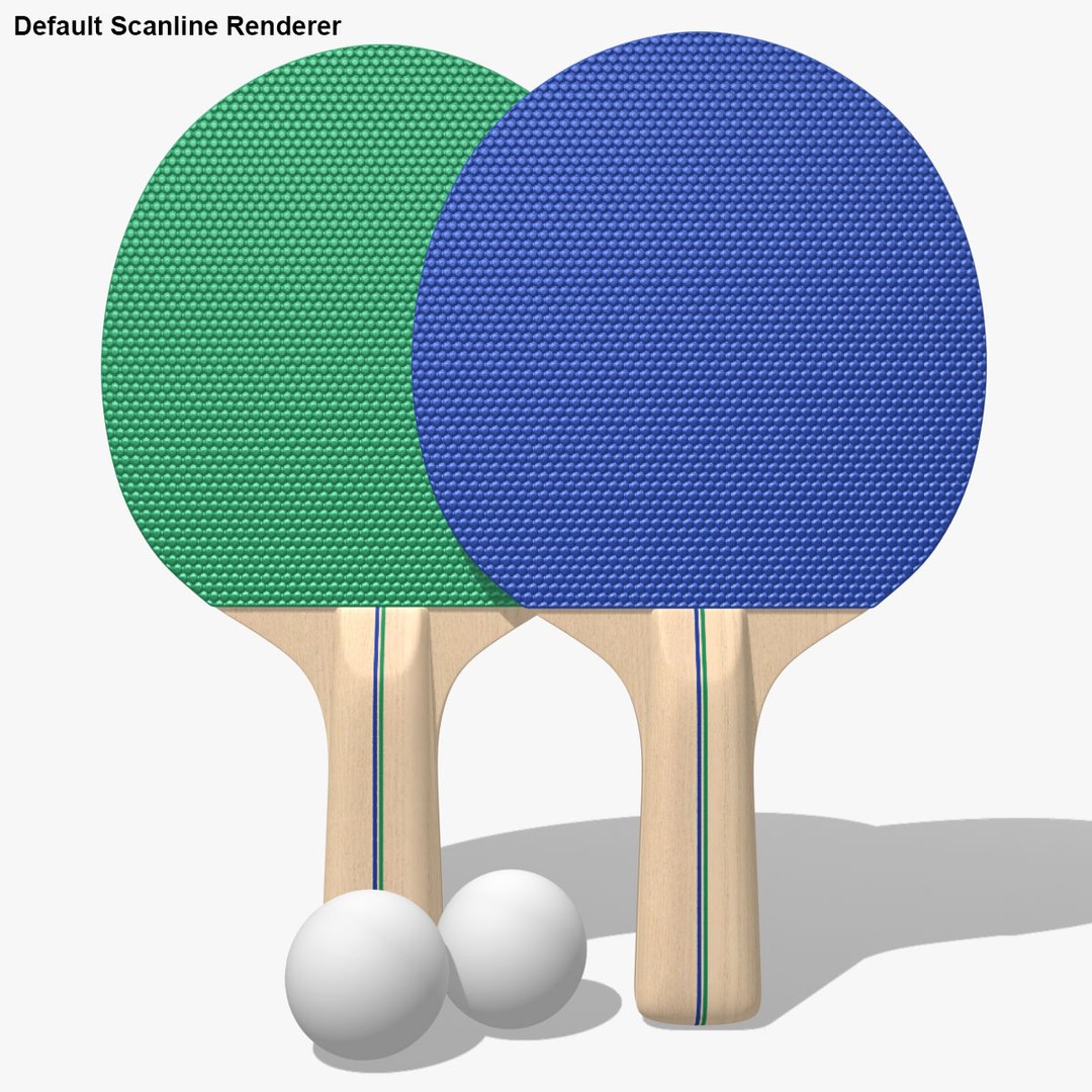 3d Model Realistic Ping Pong Paddle