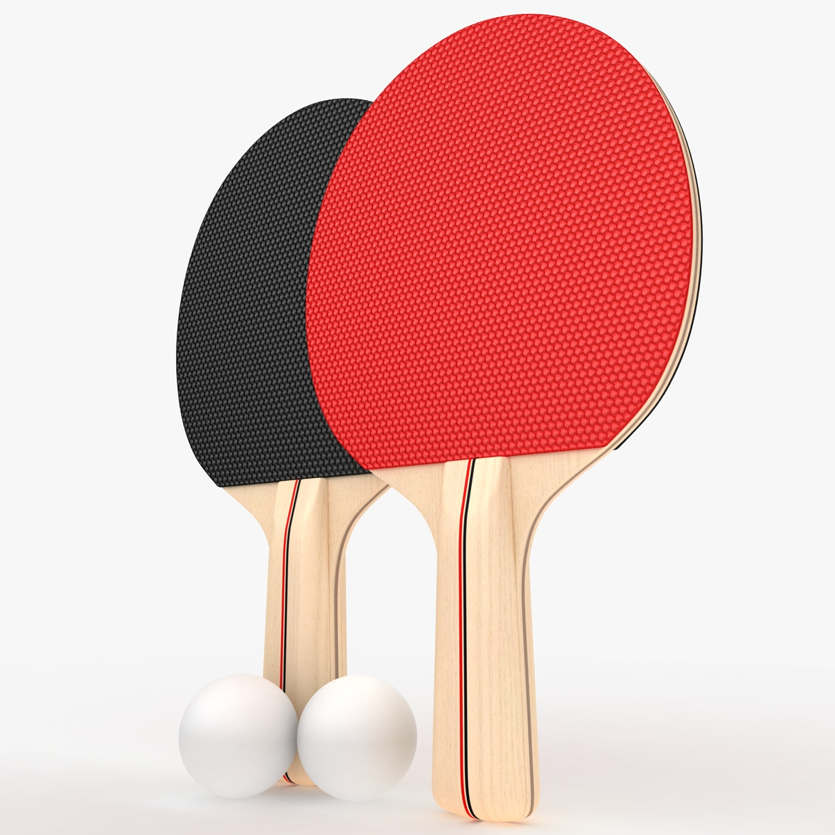 3d model realistic ping pong paddle