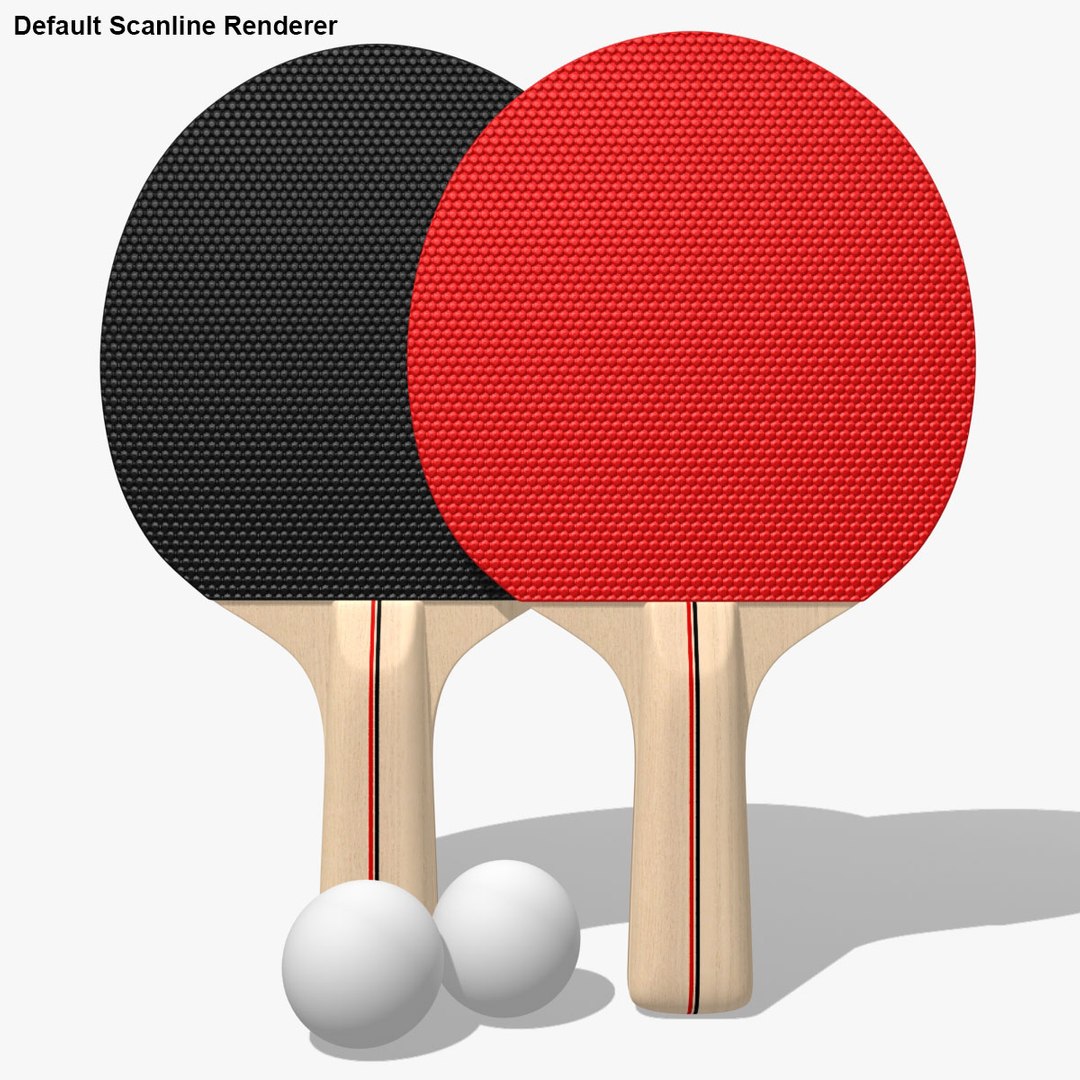3d Model Realistic Ping Pong Paddle
