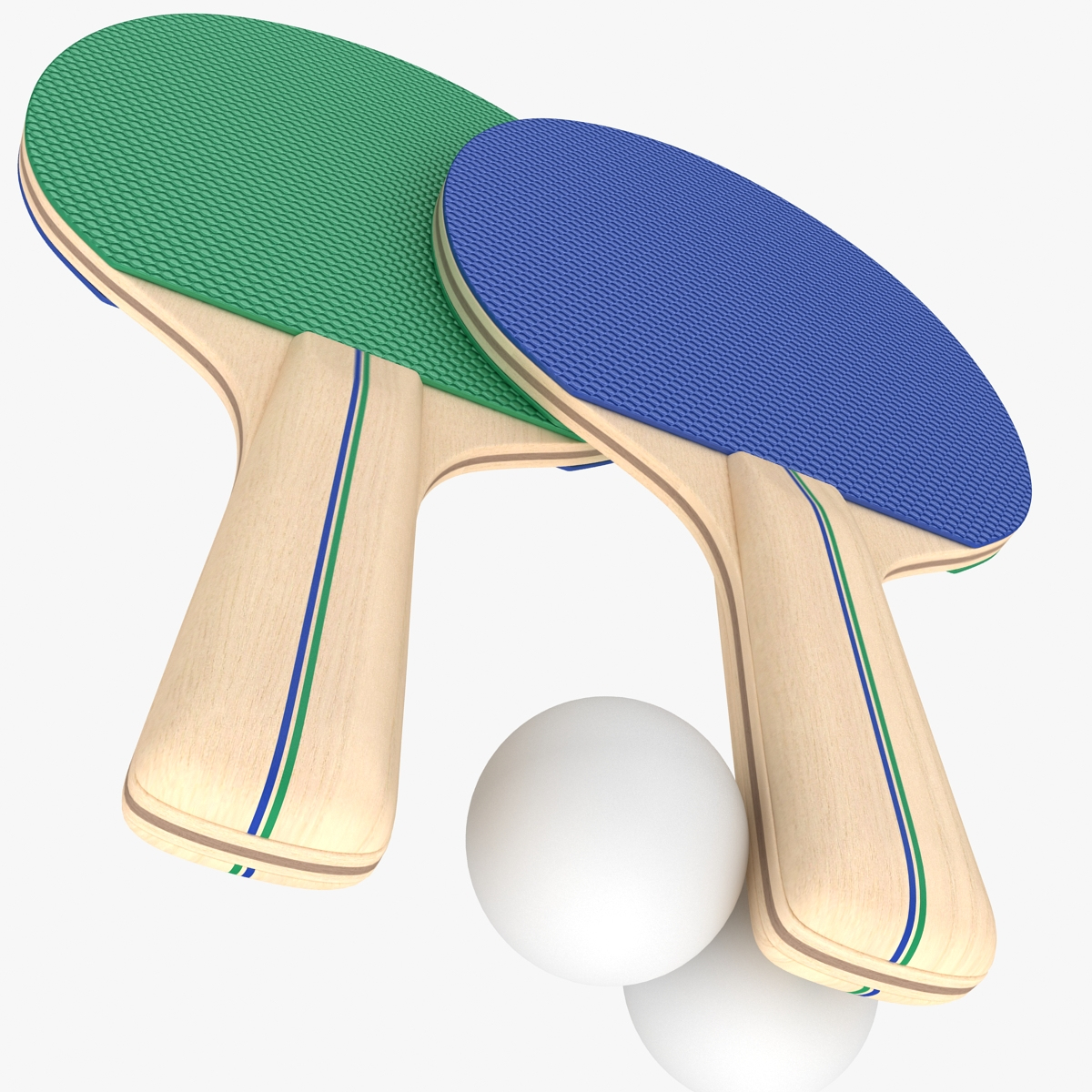 3d model realistic ping pong paddle