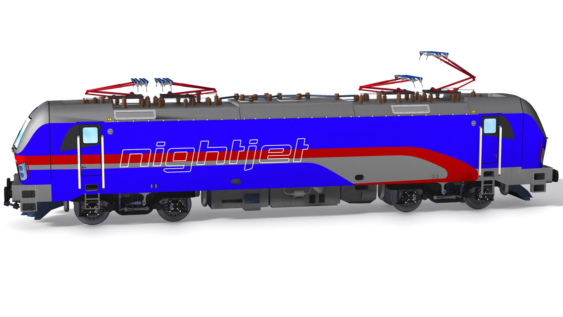 3D Oebb Nightjet Viaggio Next Level - Electric Passenger Train With A ...
