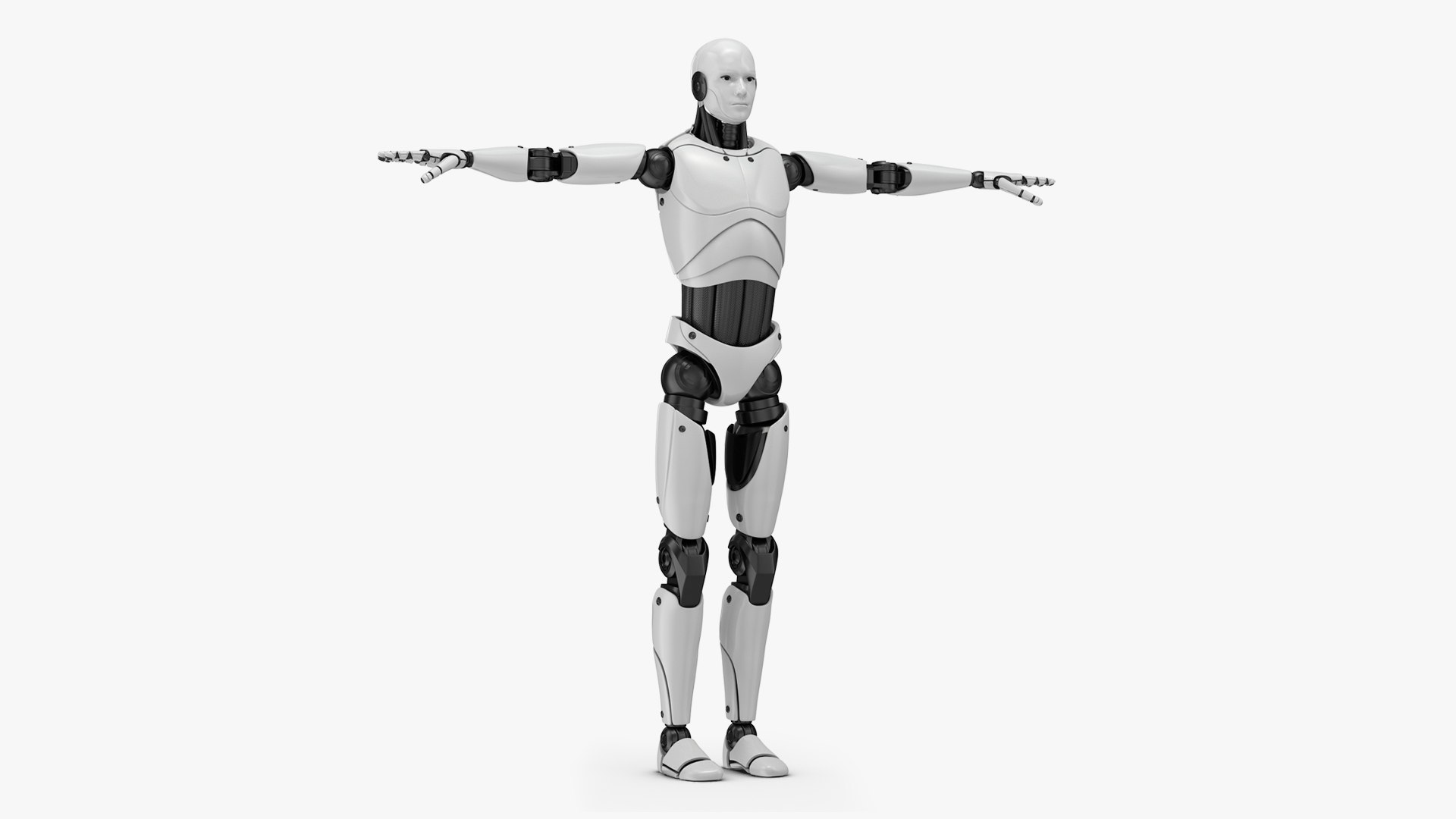 3D Cyborg Male T-pose - TurboSquid 2101323